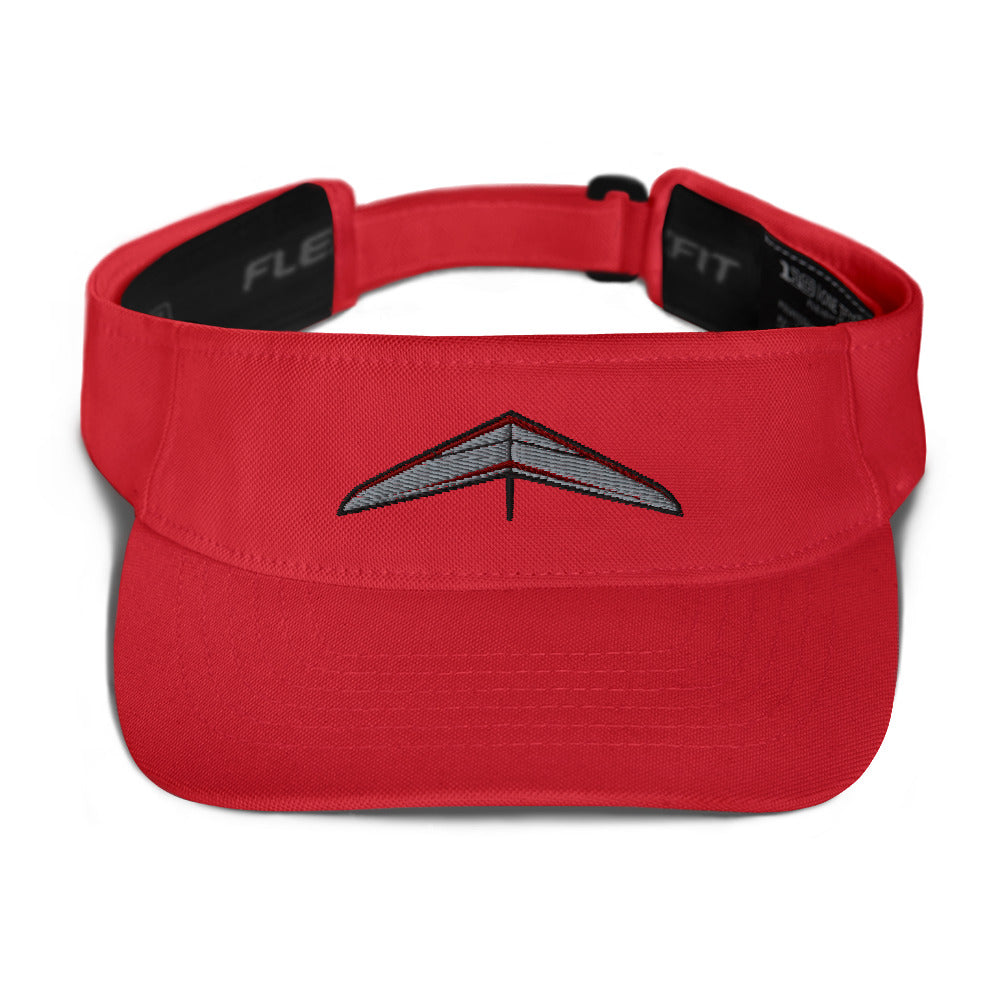 Gray & Red Glider | Sport Visor – THERMAL PILOT